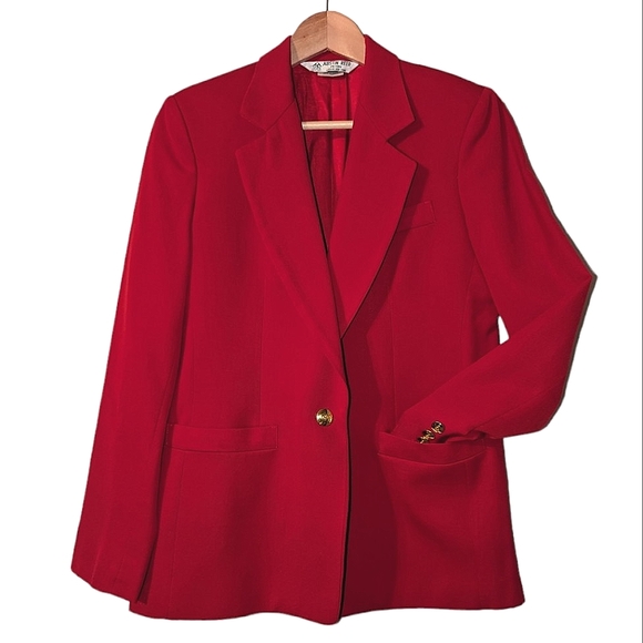 Austin Reed | Jackets & Coats | Austin Reed London New York 0 Wool Red ...